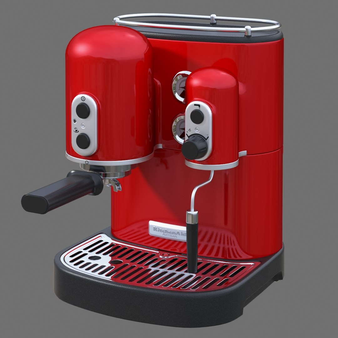 3d obj realistic espresso maker