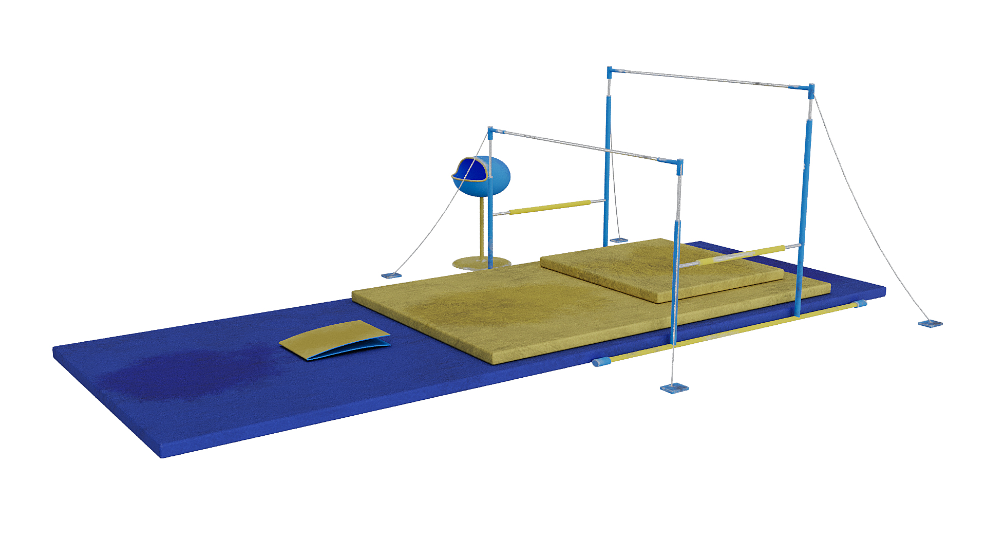 Gymnastic Horizontal Bar 3D - TurboSquid 2165564