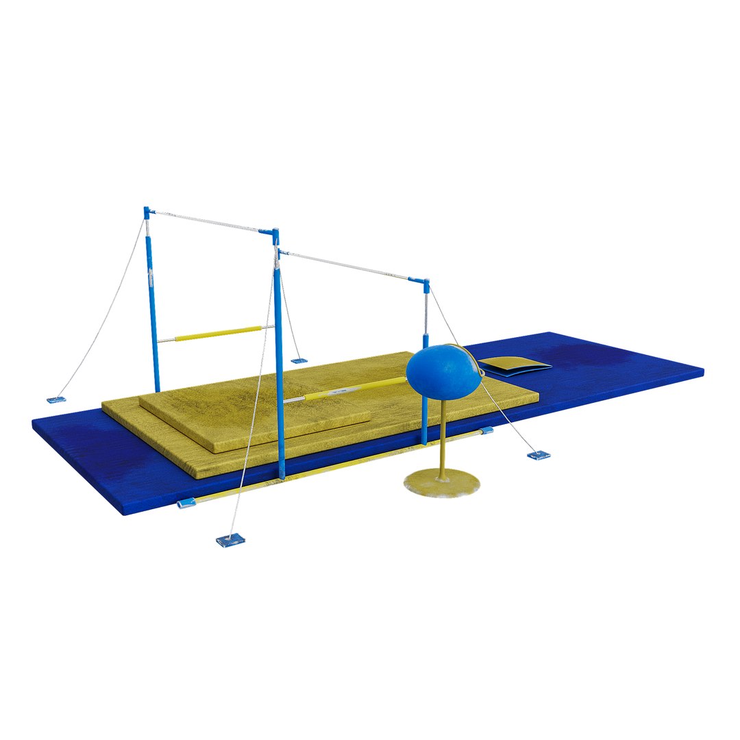Gymnastic Horizontal Bar 3D - TurboSquid 2165564