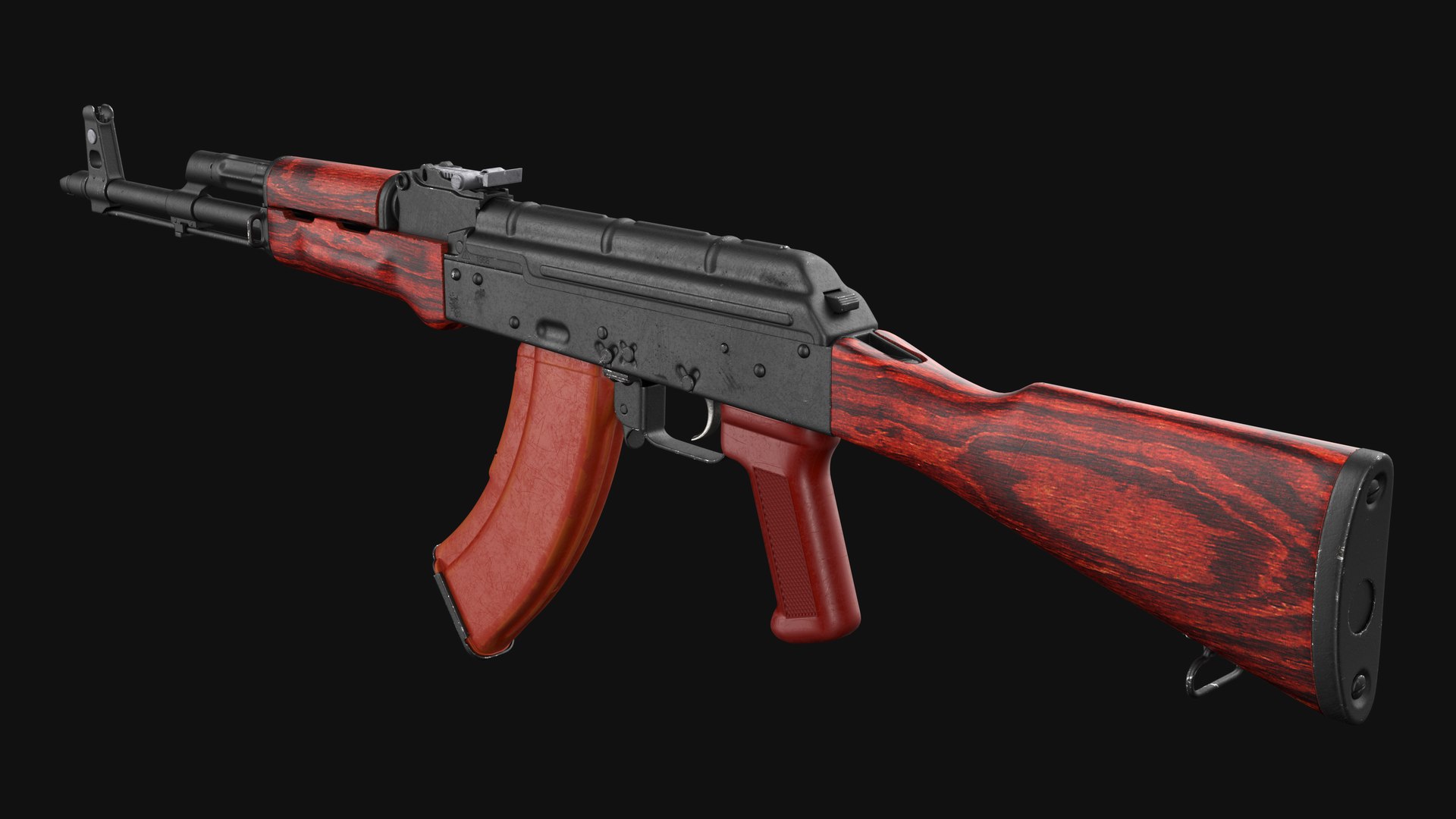 3D Assault Rifle AKM High-Poly 3D Model Model - TurboSquid 1795407