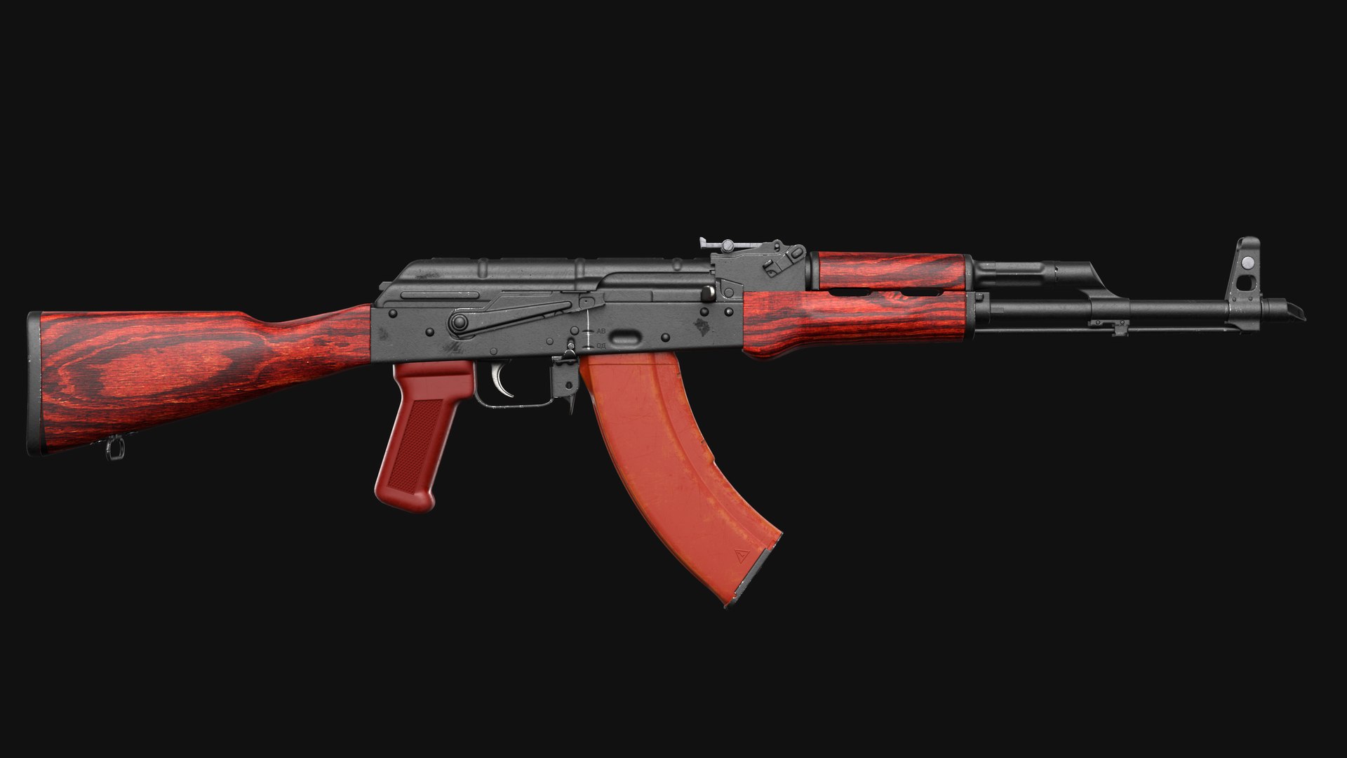 3D Assault Rifle AKM High-Poly 3D Model Model - TurboSquid 1795407