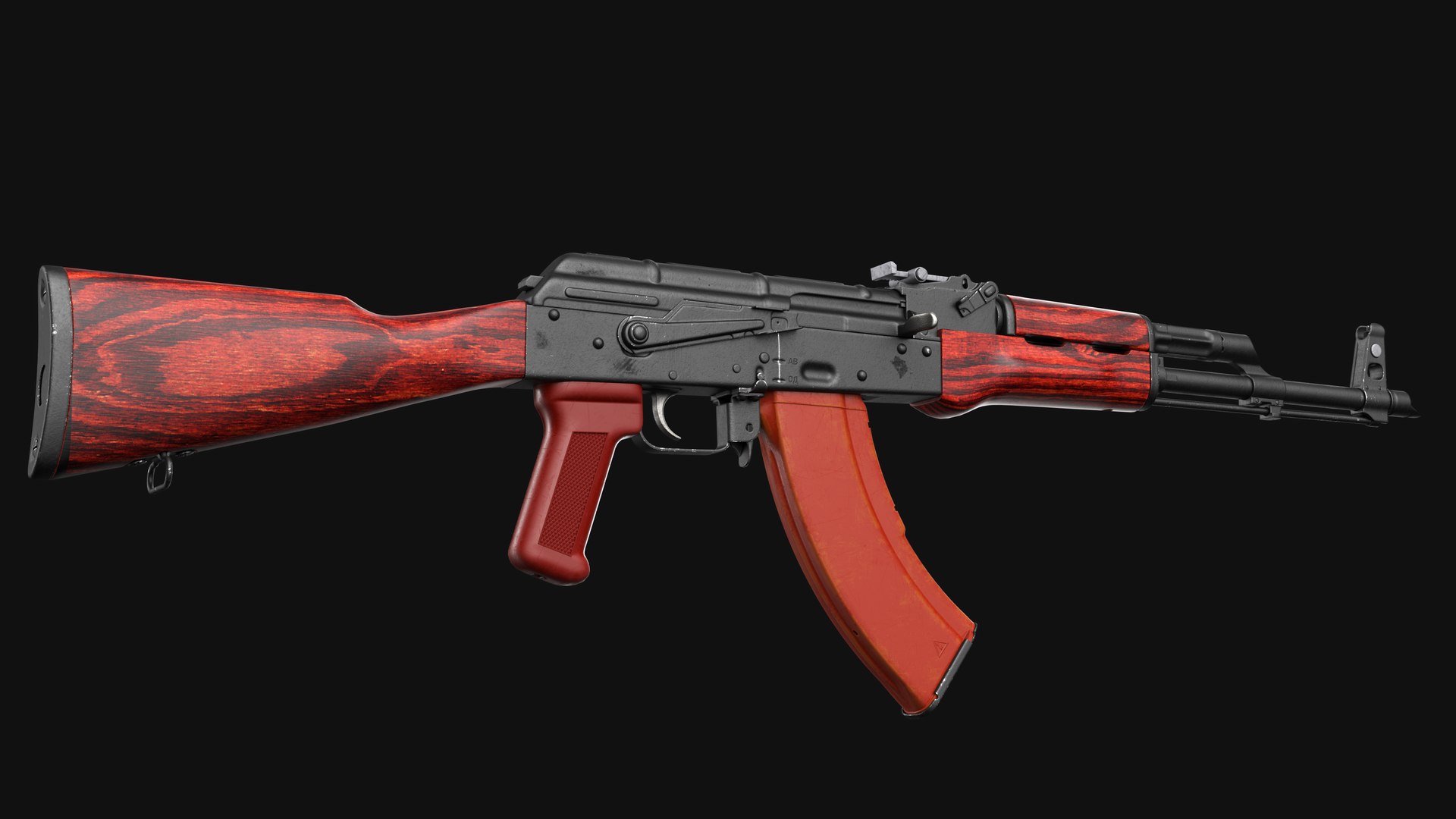 3D Assault Rifle AKM High-Poly 3D Model Model - TurboSquid 1795407