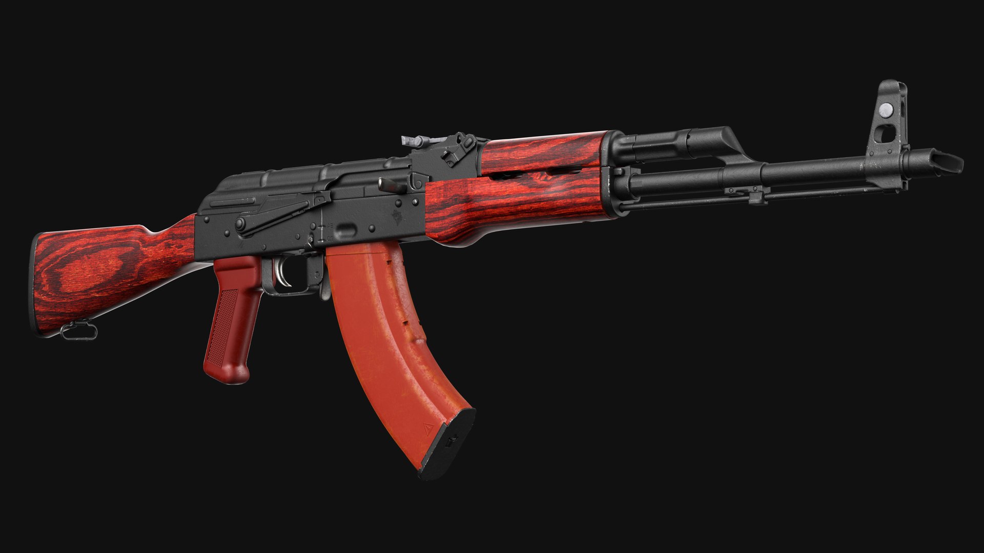 3D Assault Rifle AKM High-Poly 3D Model Model - TurboSquid 1795407