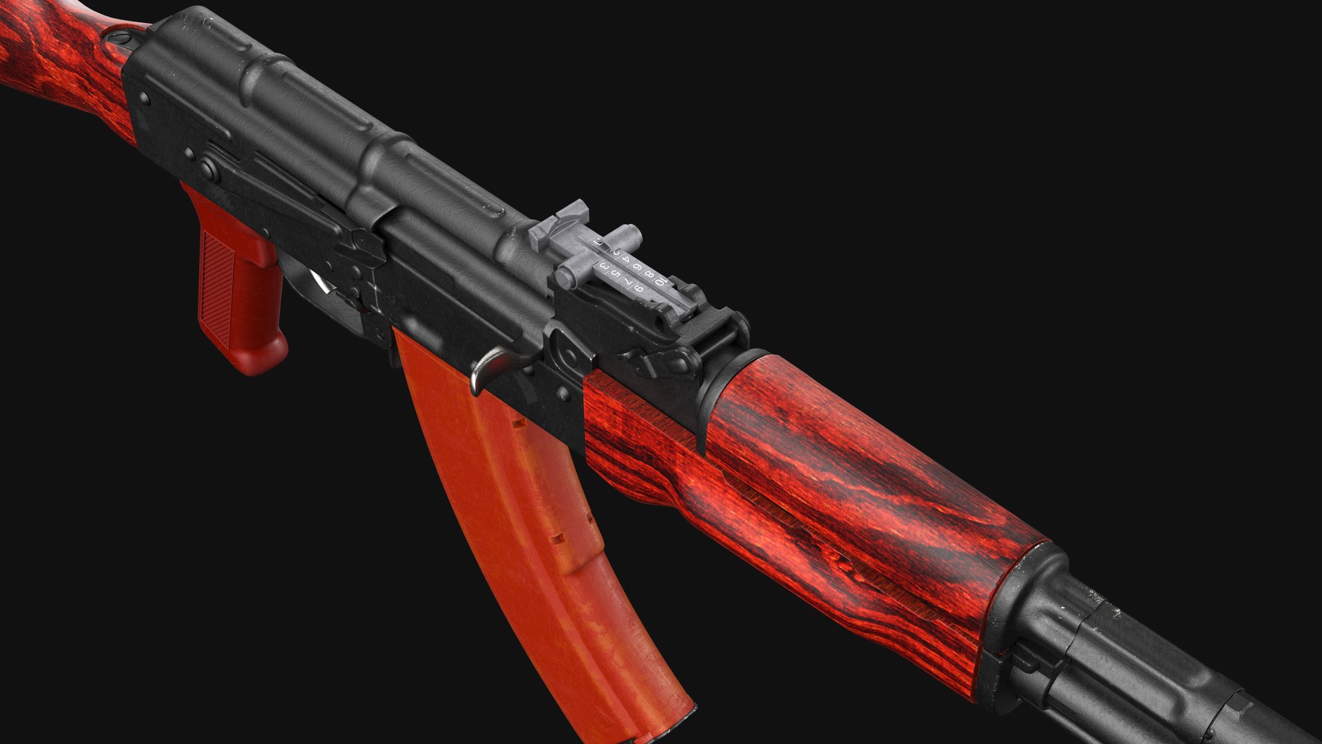 3D Assault Rifle AKM High-Poly 3D Model Model - TurboSquid 1795407