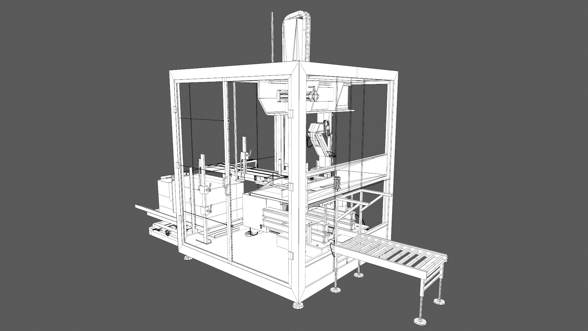 Case Packer Machine 3D - TurboSquid 2327384
