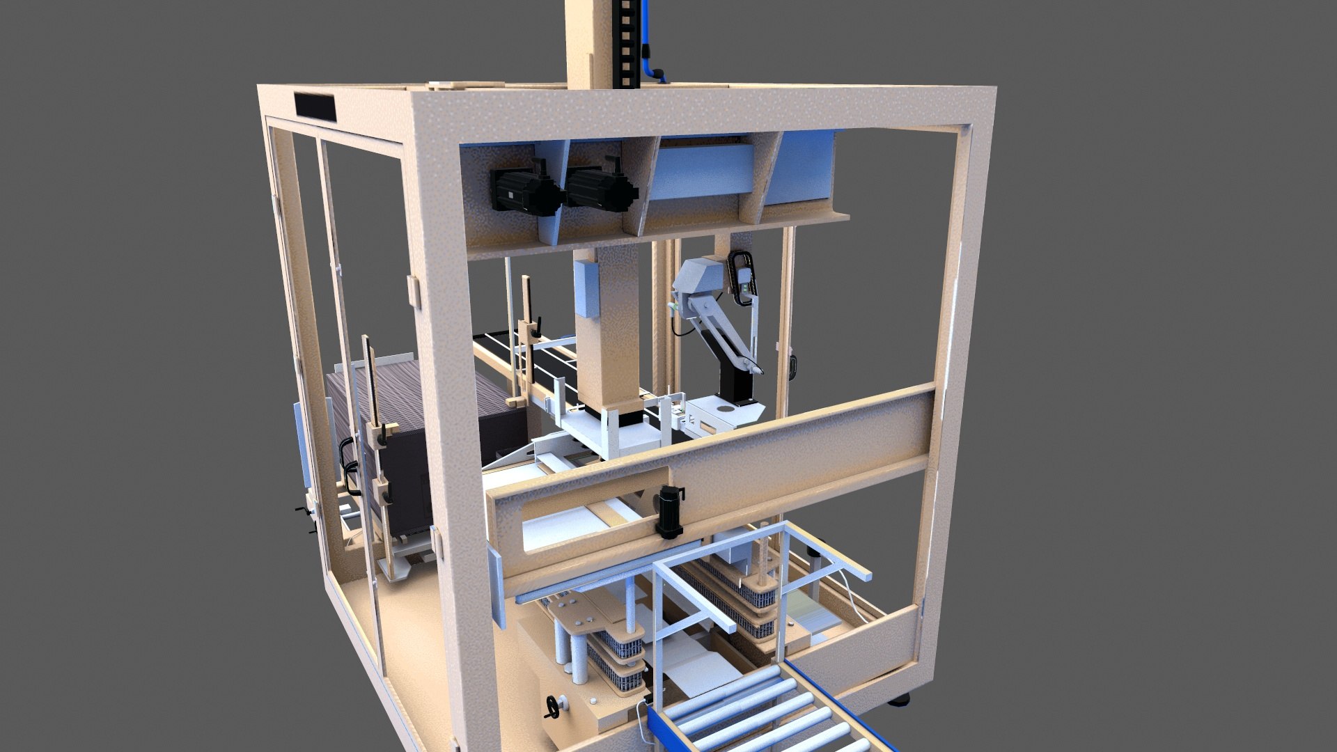 Case Packer Machine 3D - TurboSquid 2327384