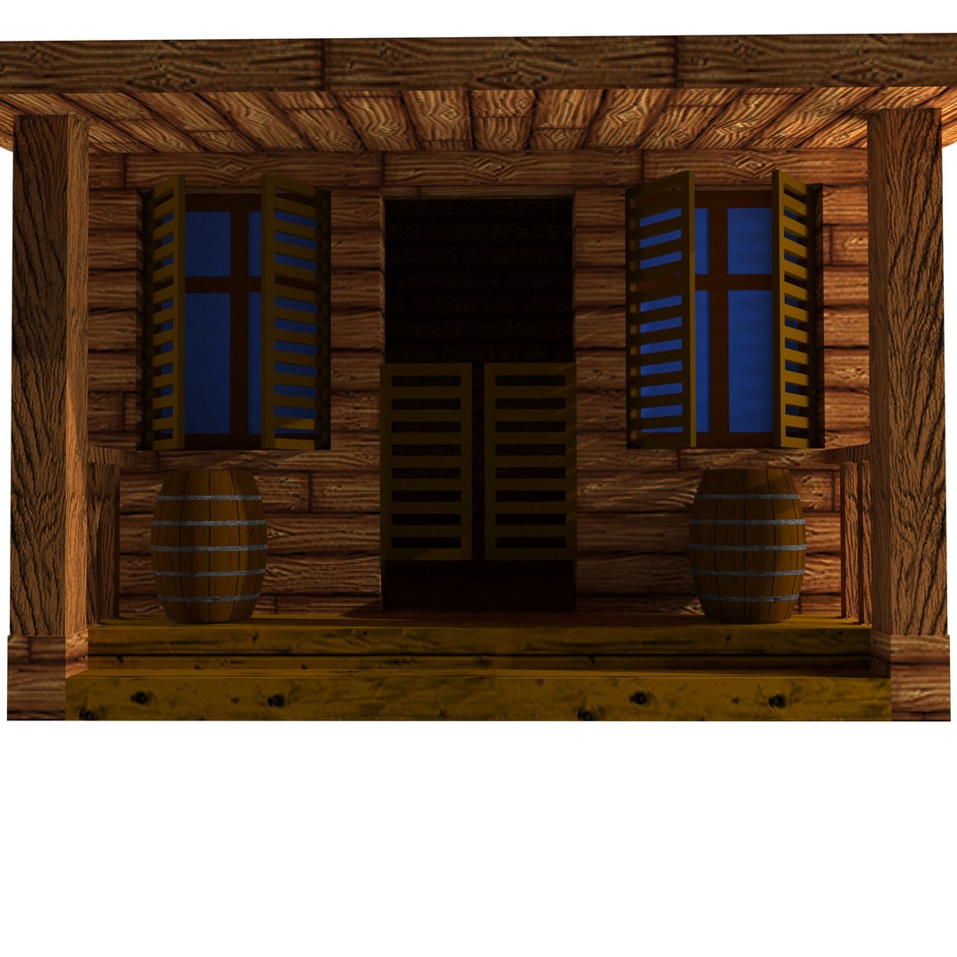 3D Cowboy House Mini - TurboSquid 1907228