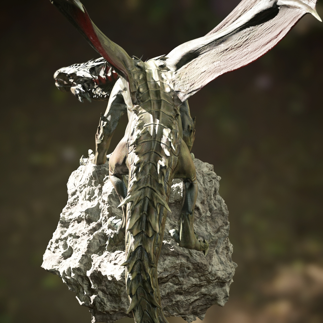 3d model dragon animation