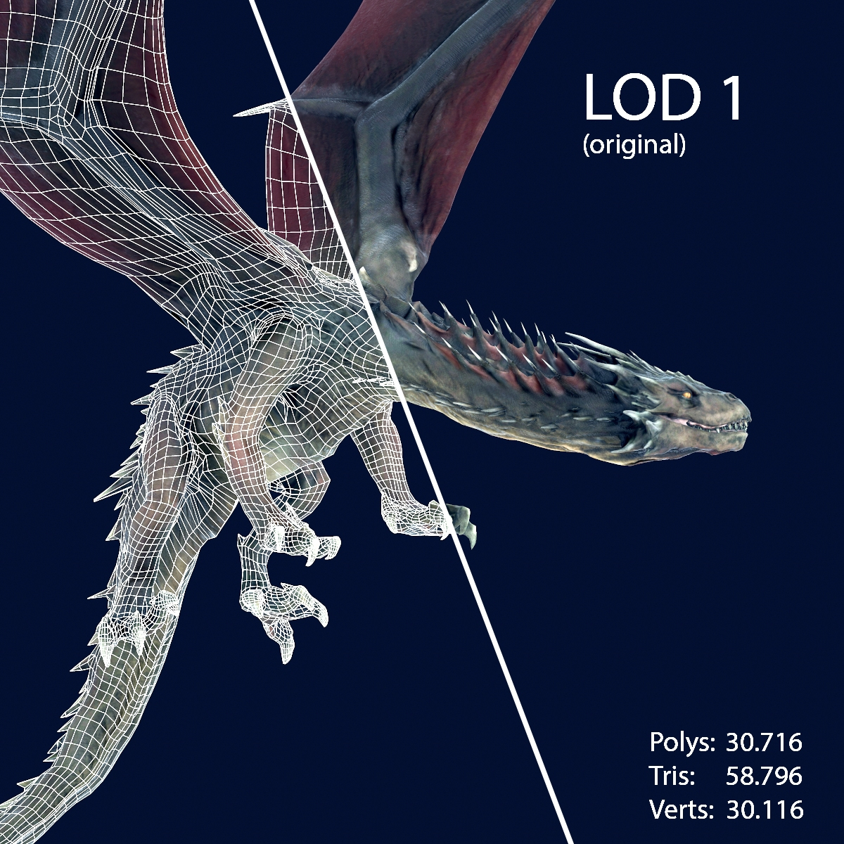 3d model dragon animation