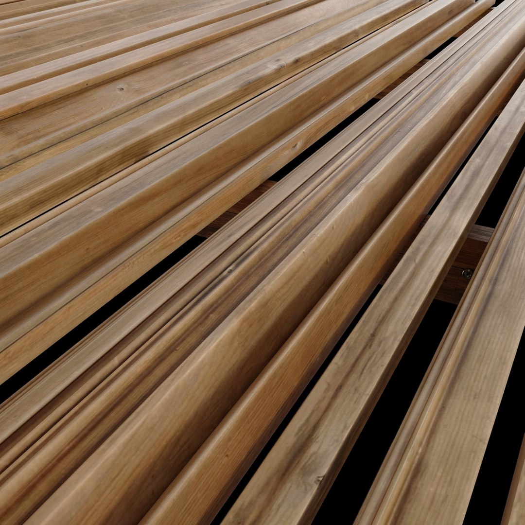 Ceiling wood rod n1 3D model - TurboSquid 1918911