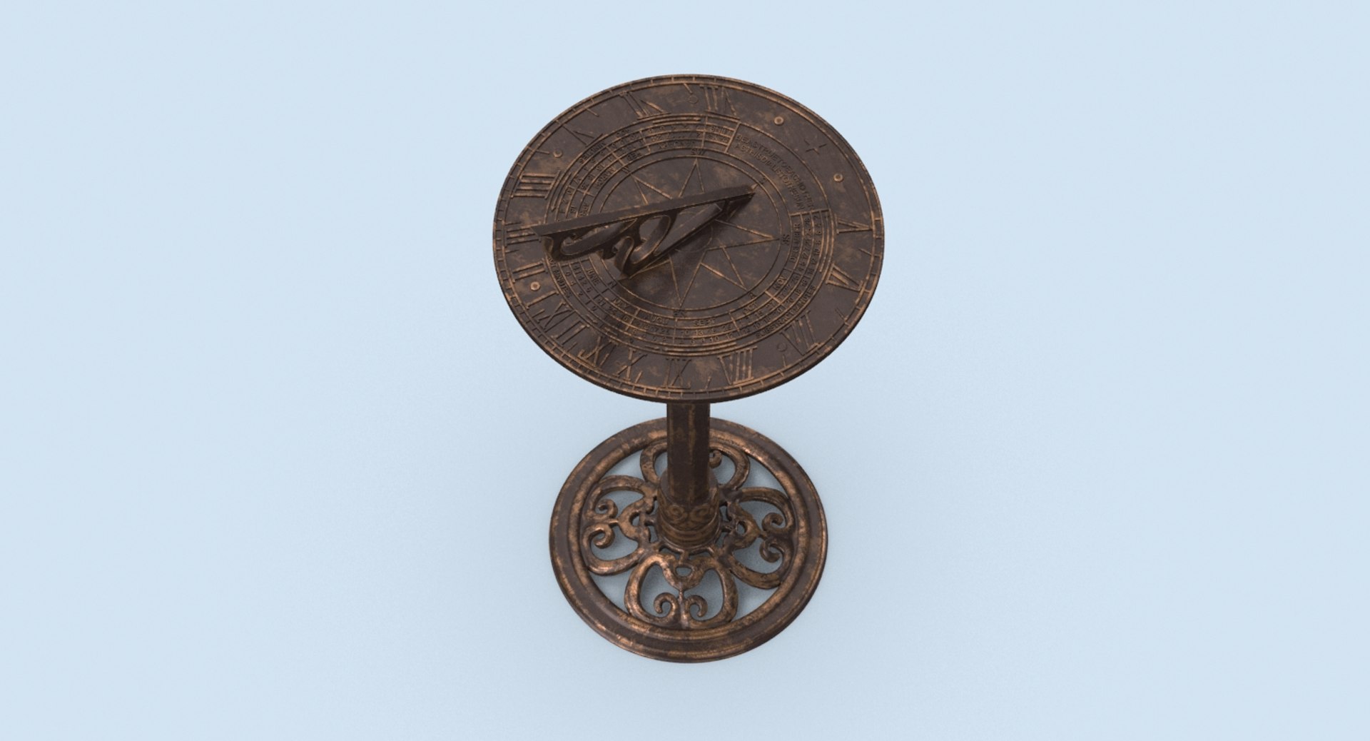 3D Model Sun-dial-01 - TurboSquid 1350061