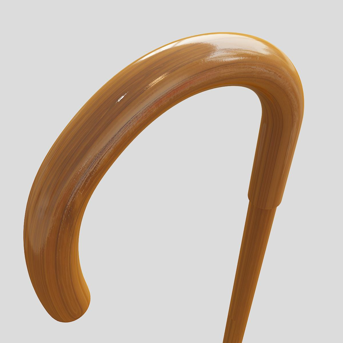 3d walking stick wood