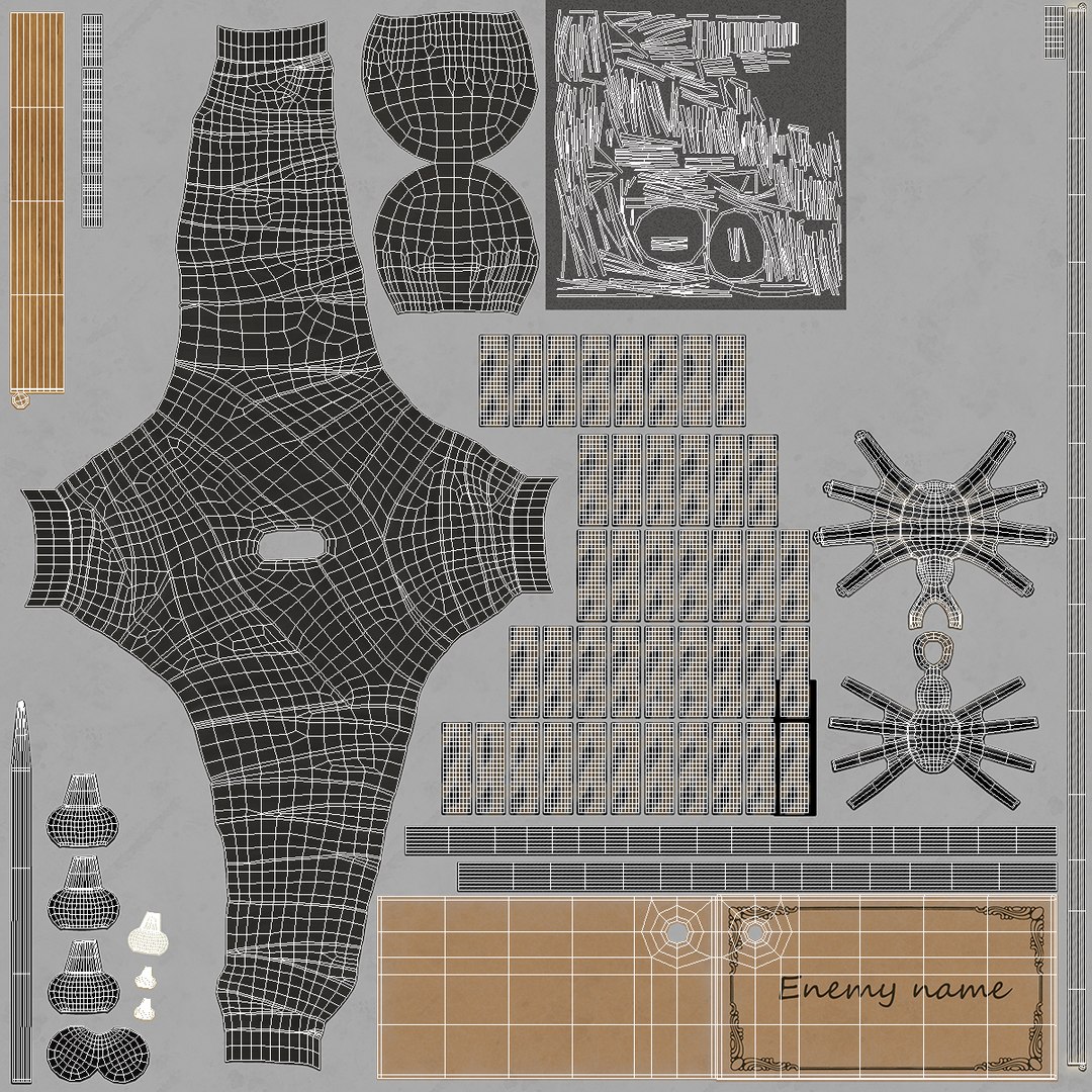 3D Traditional Voodoo Doll Black - TurboSquid 1900288