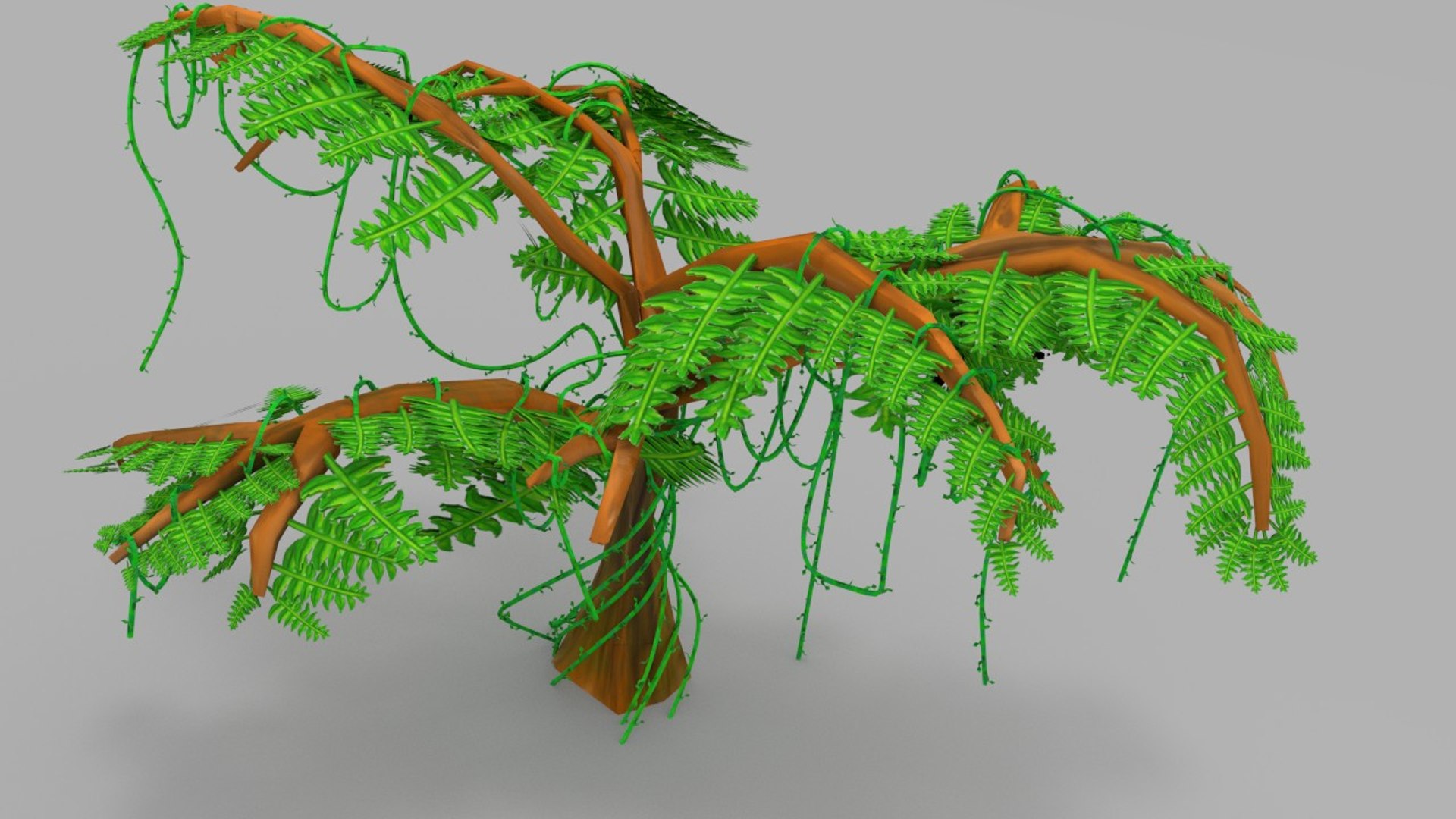 3d Colorful Tree Model