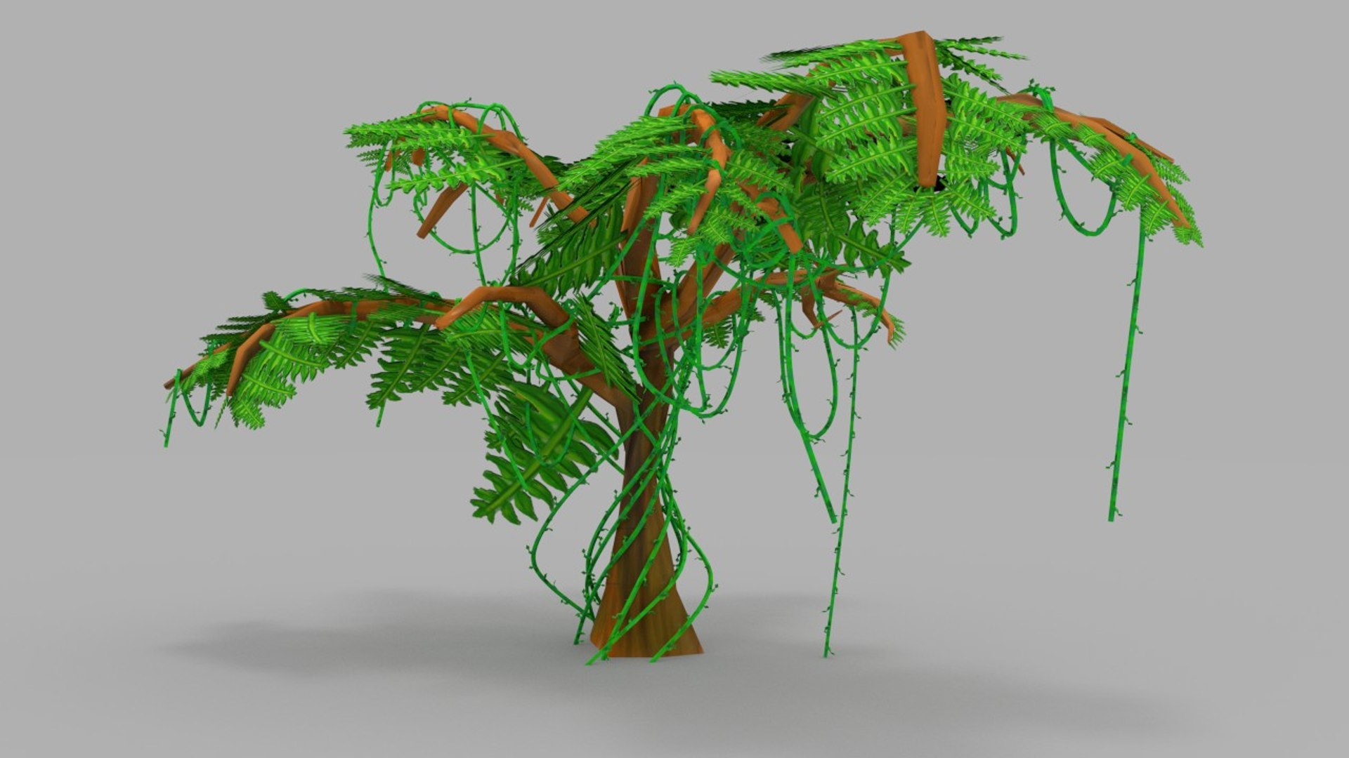 3d Colorful Tree Model