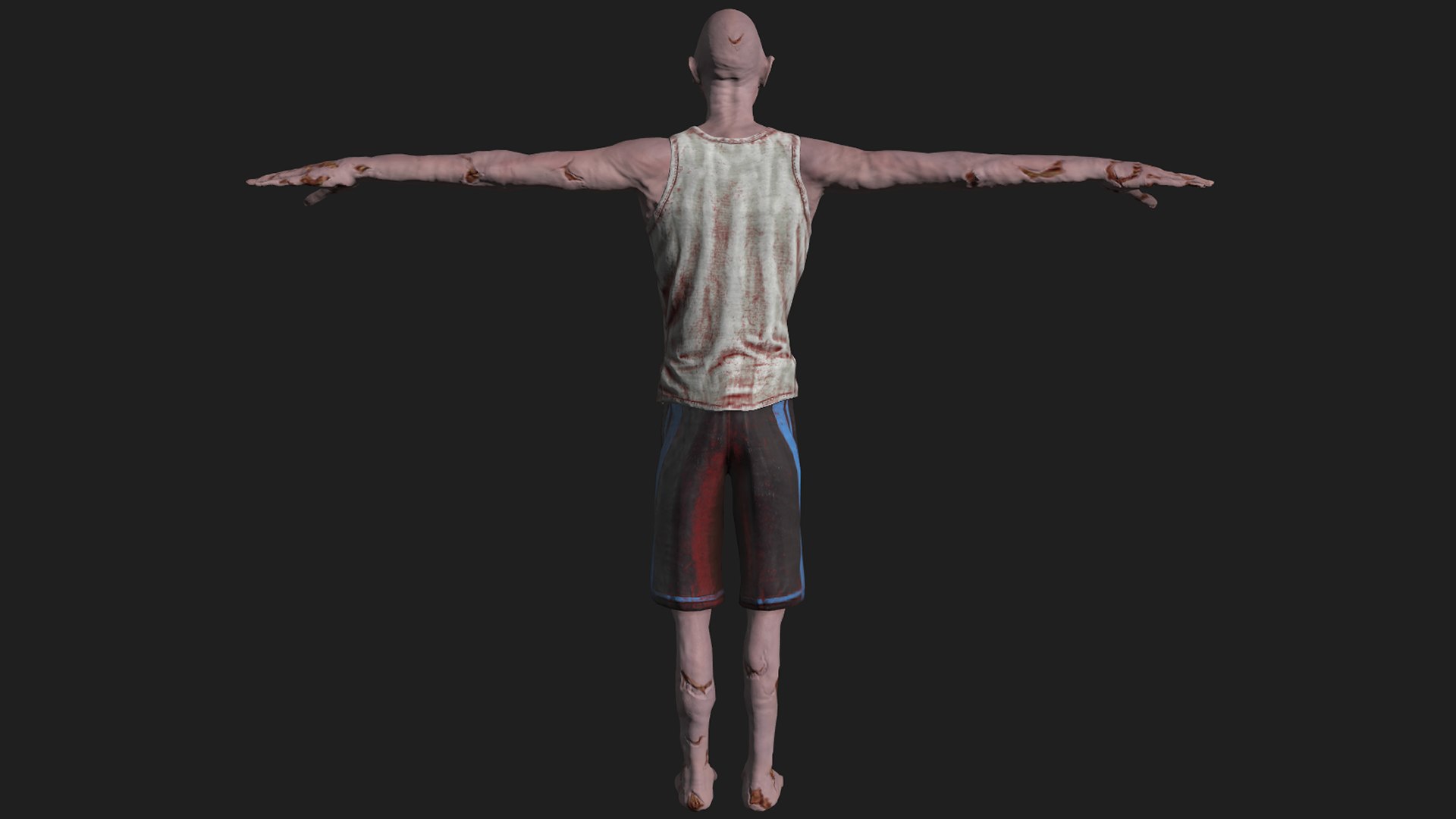 3D Male Zombie - TurboSquid 1663461