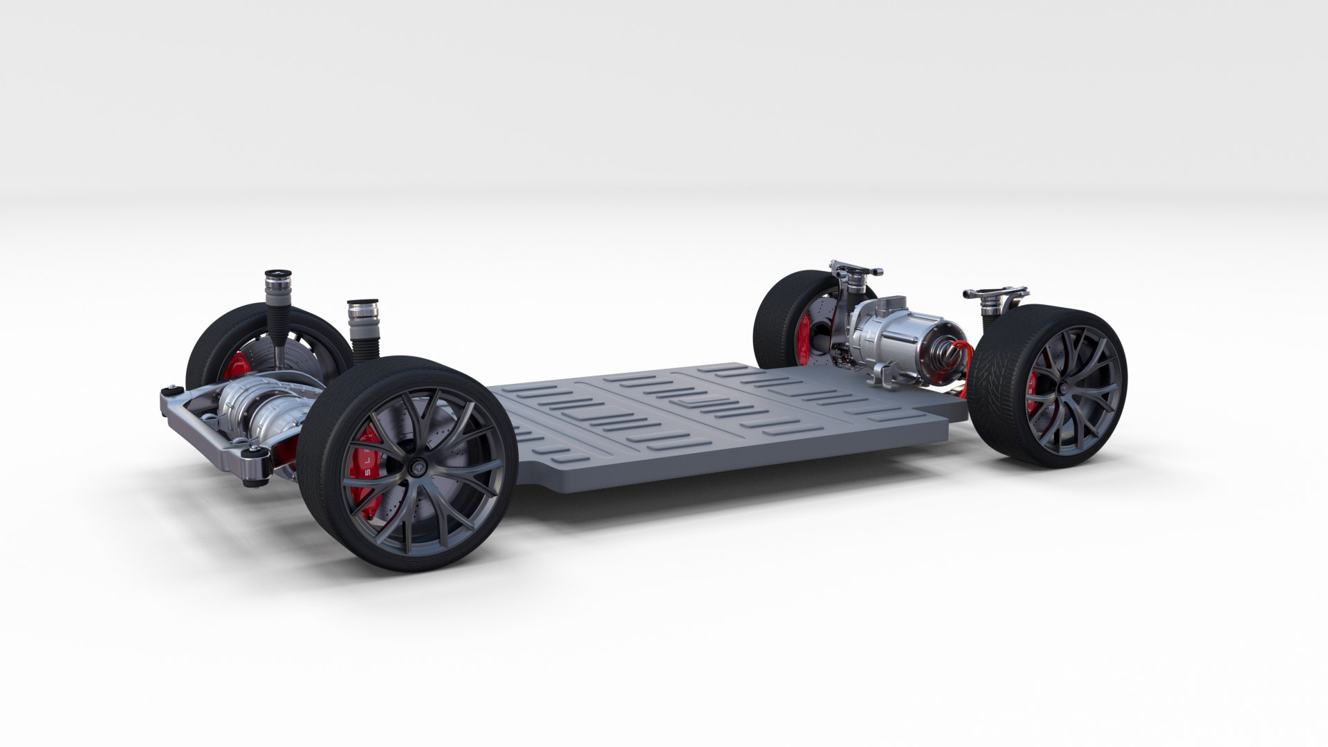3D model tesla roadster chassis - TurboSquid 1566083