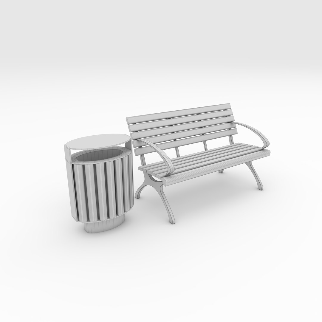 3D Bench Park 32 - TurboSquid 1948655