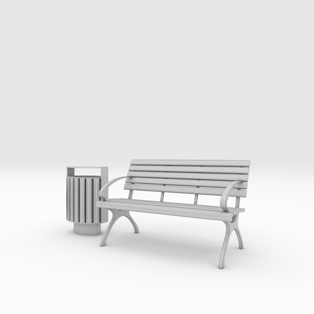 3D Bench Park 32 - TurboSquid 1948655