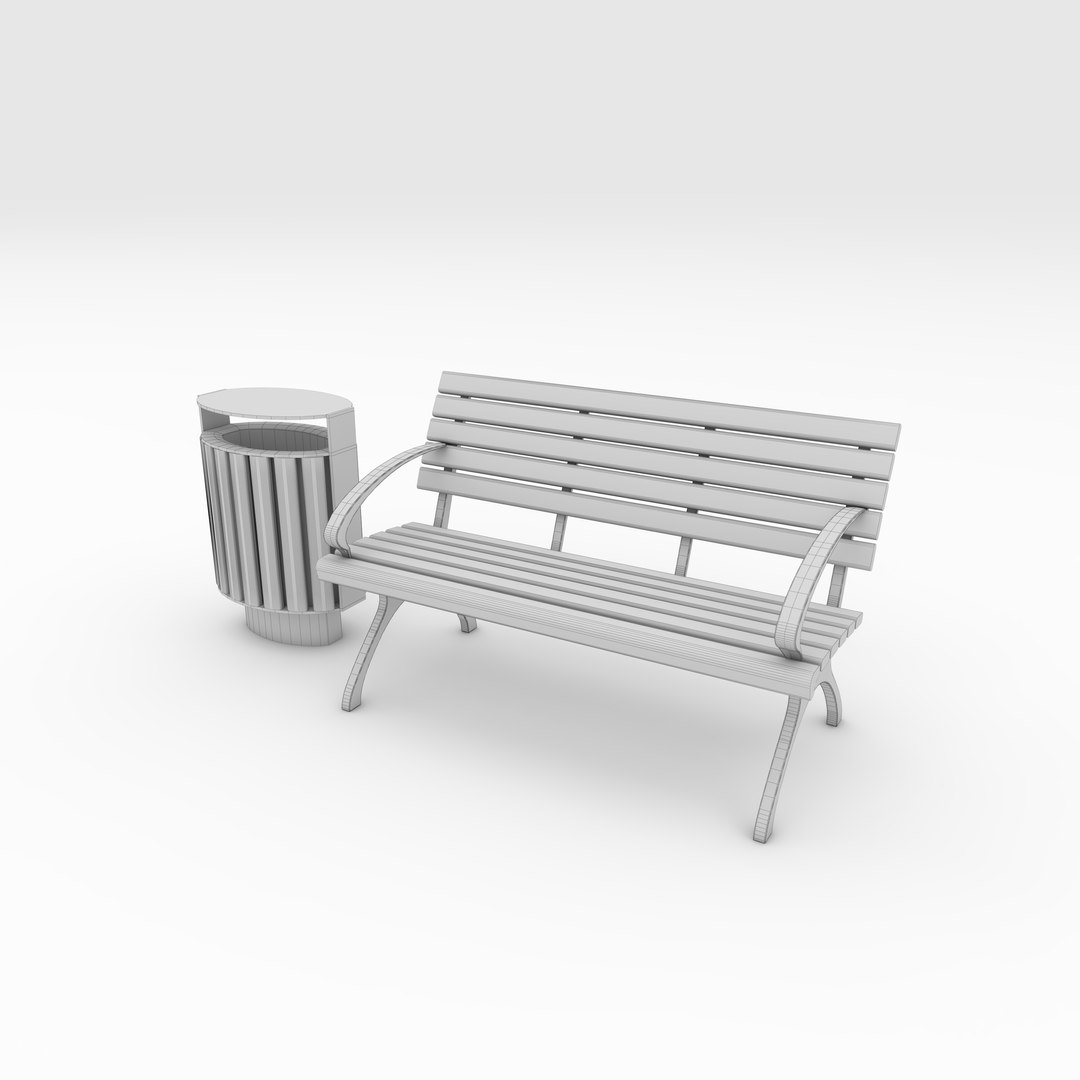 3D Bench Park 32 - TurboSquid 1948655