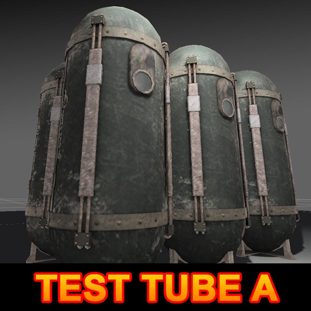 3ds max test tube