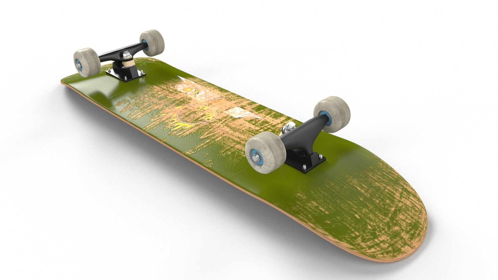Skateboard Skate Board 3d 3ds
