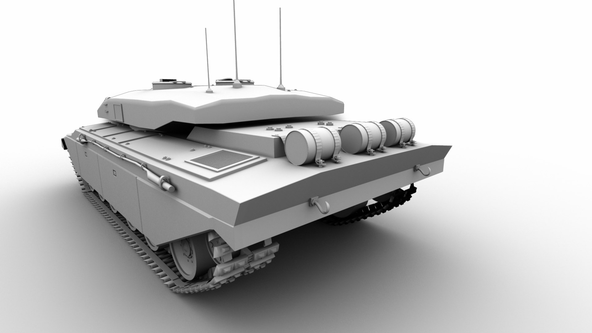 challenger tank 3d model