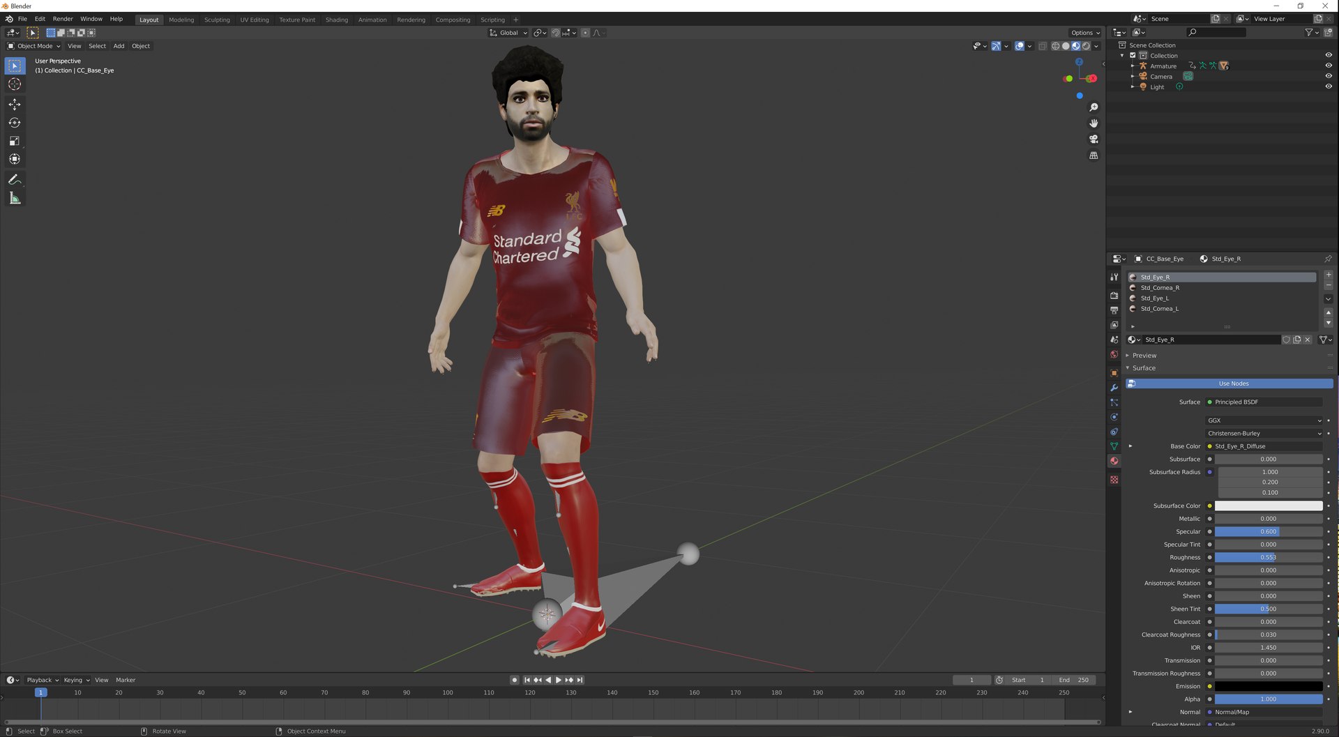Salah 2 Famous Football Player 3D Model - TurboSquid 1632157