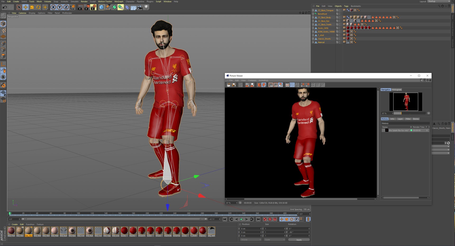 Salah 2 Famous Football Player 3D Model - TurboSquid 1632157