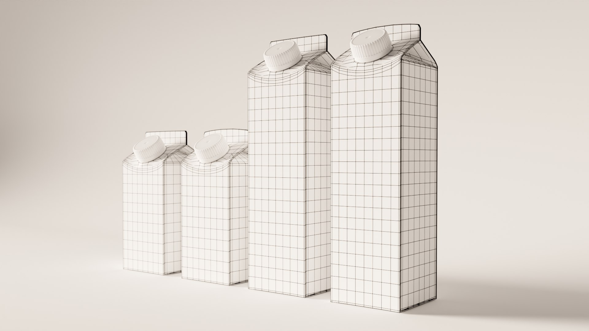3D Milk Packing Model - TurboSquid 1860024