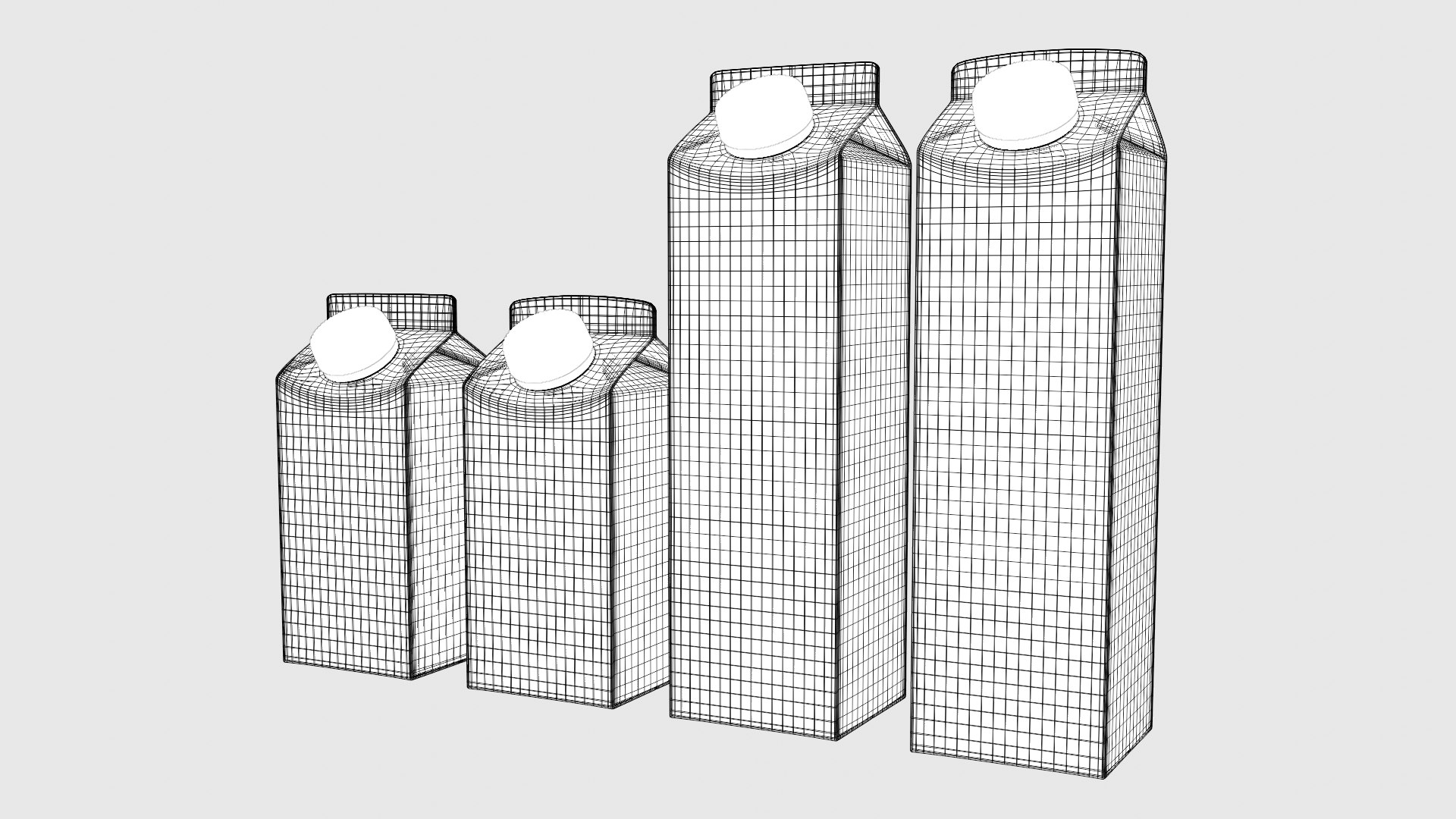 3D Milk Packing Model - TurboSquid 1860024