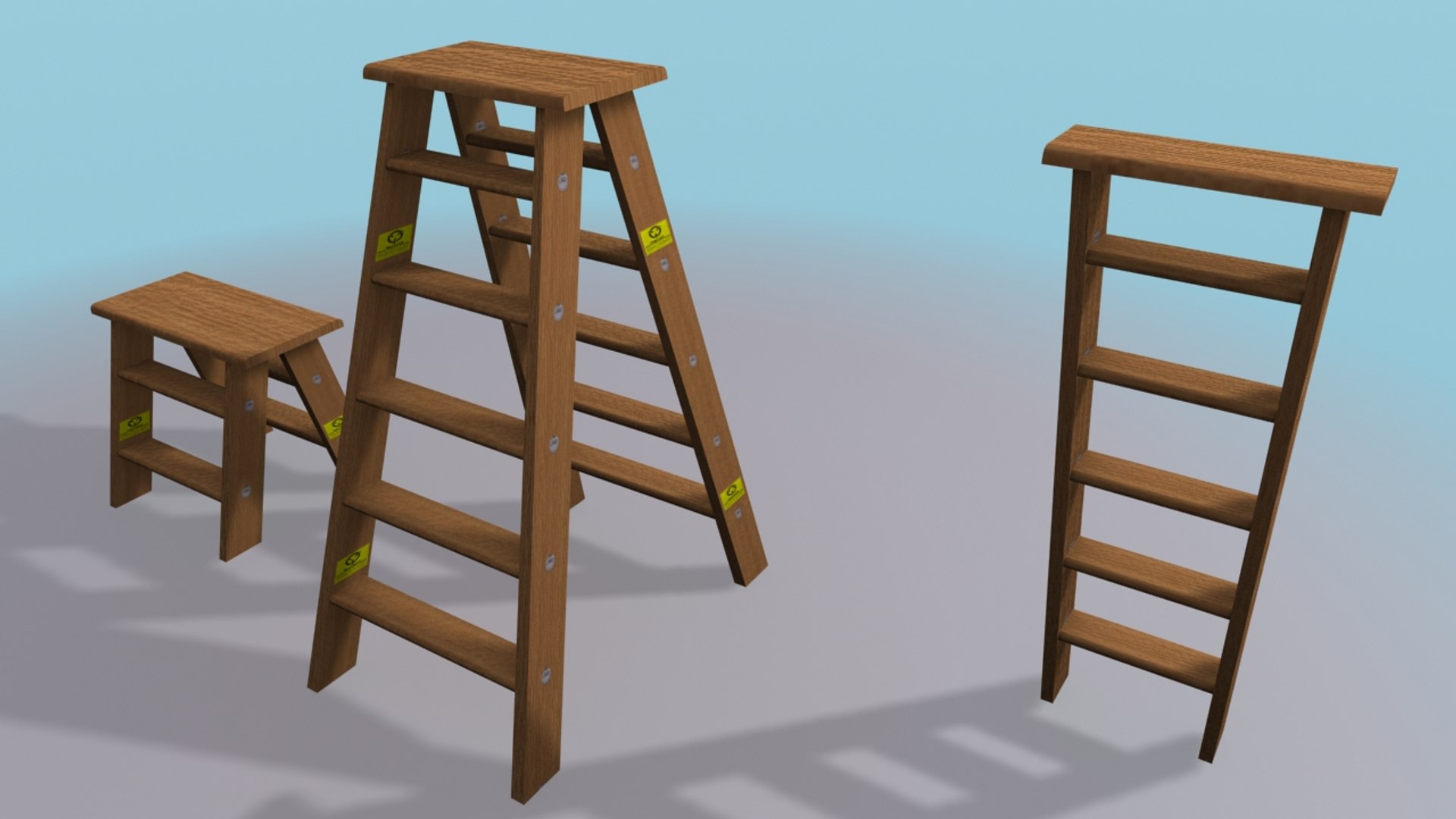 Ladders 3d Model
