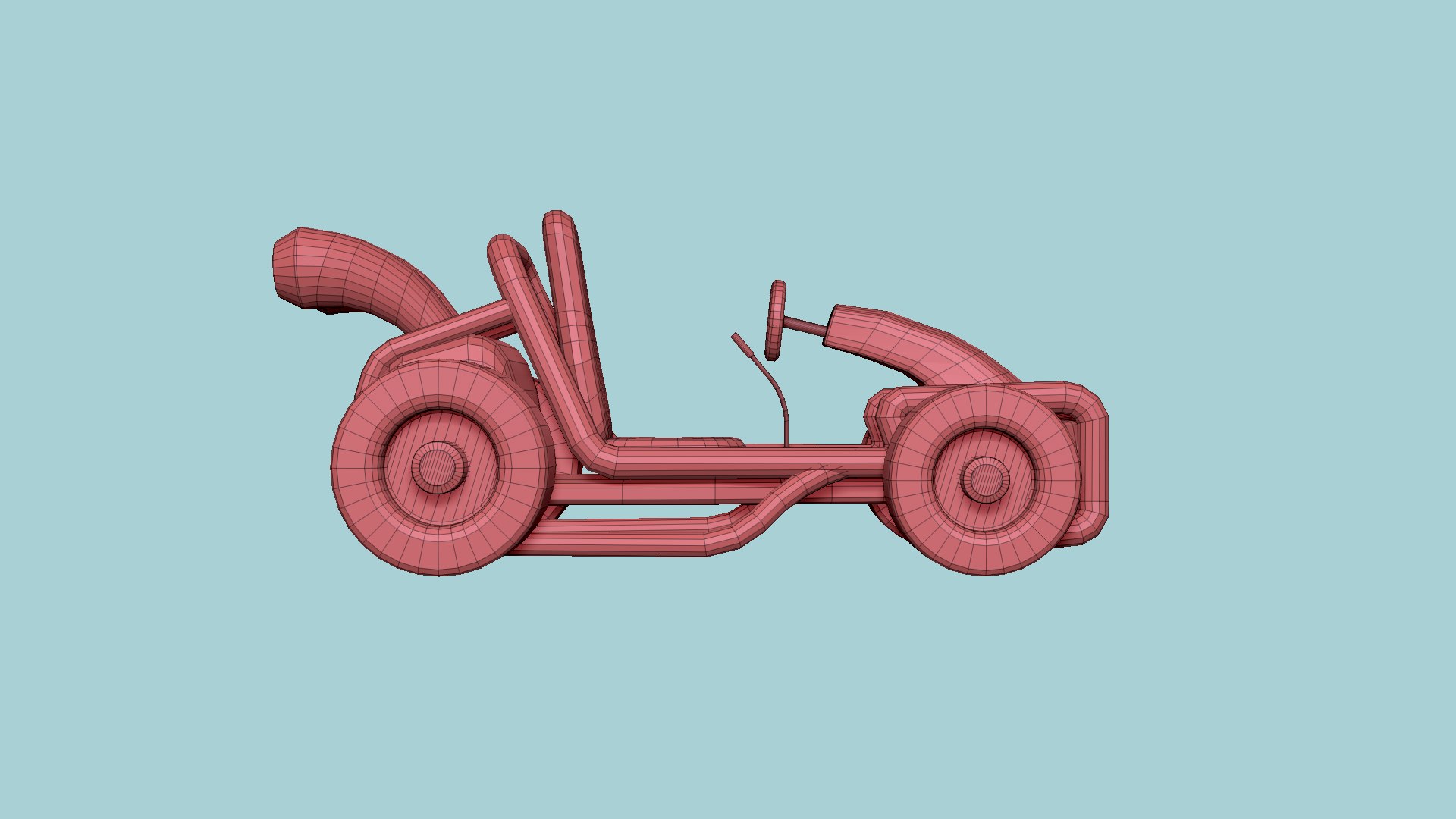 Cartoon Kart G08 White - Vehicle Racing Design Model - TurboSquid 2034555