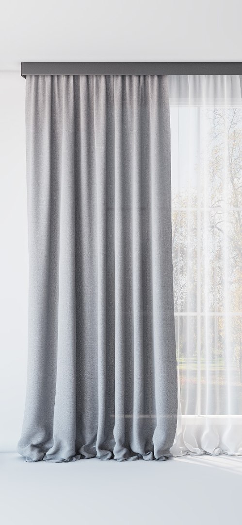 Curtains Tulle 3d Max