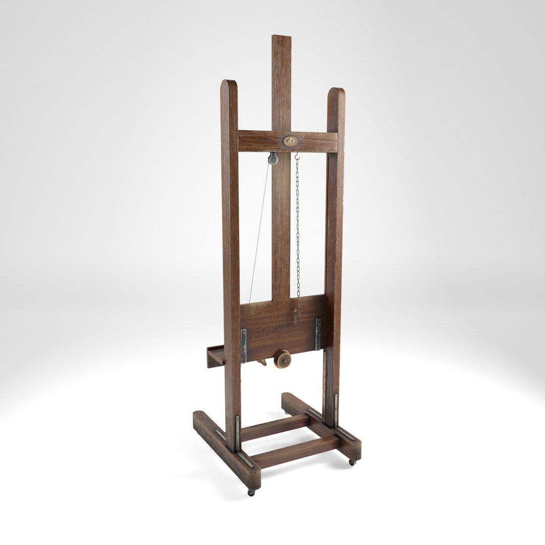 Oak Easel 3D - TurboSquid 1946880