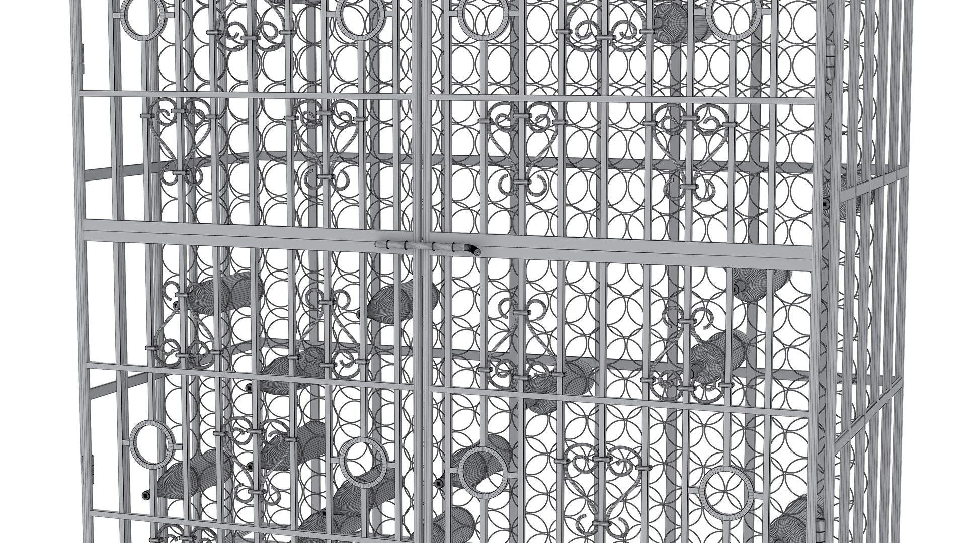 3D Model Wine Rack - TurboSquid 2300628