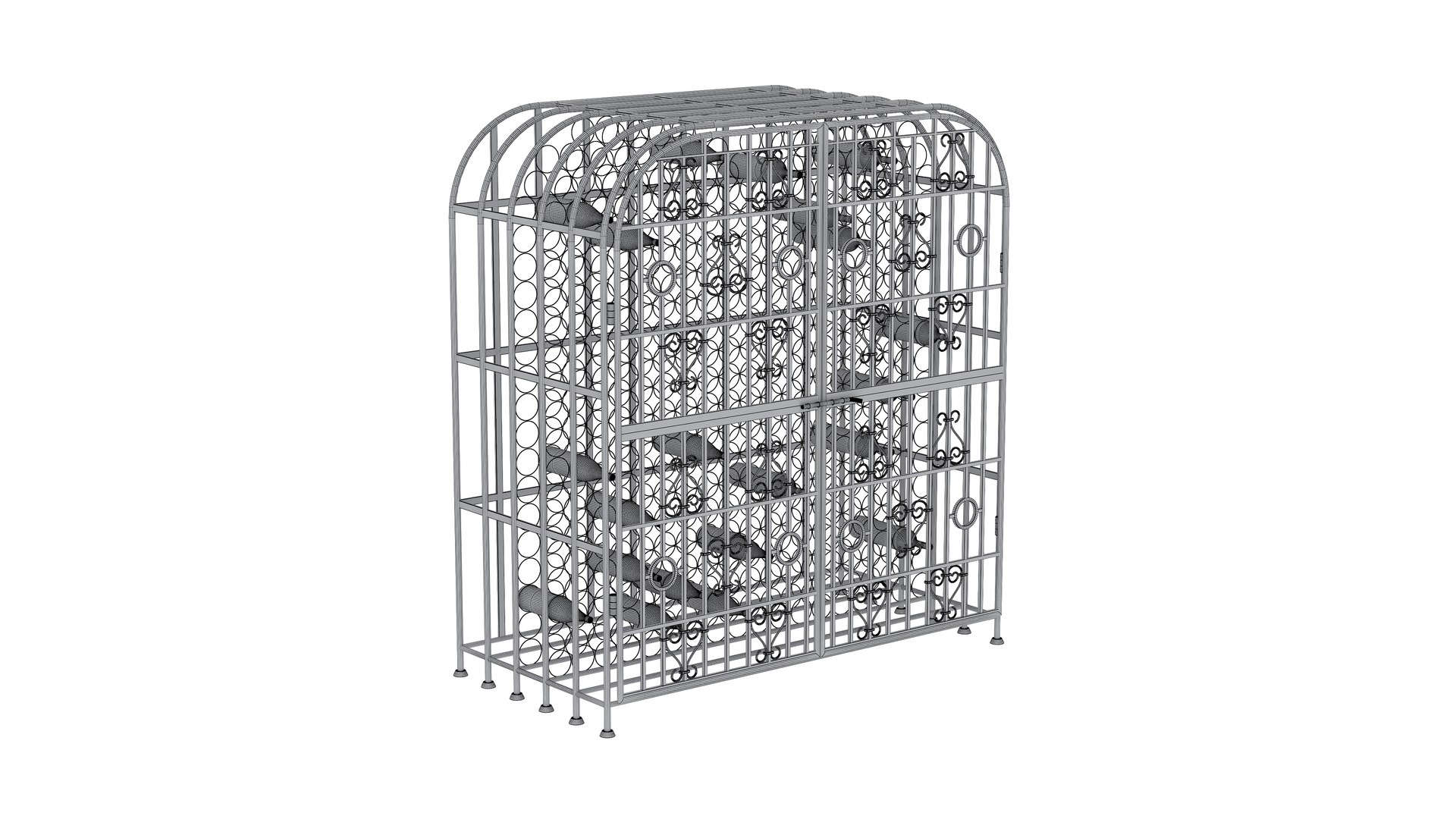 3D Model Wine Rack - TurboSquid 2300628