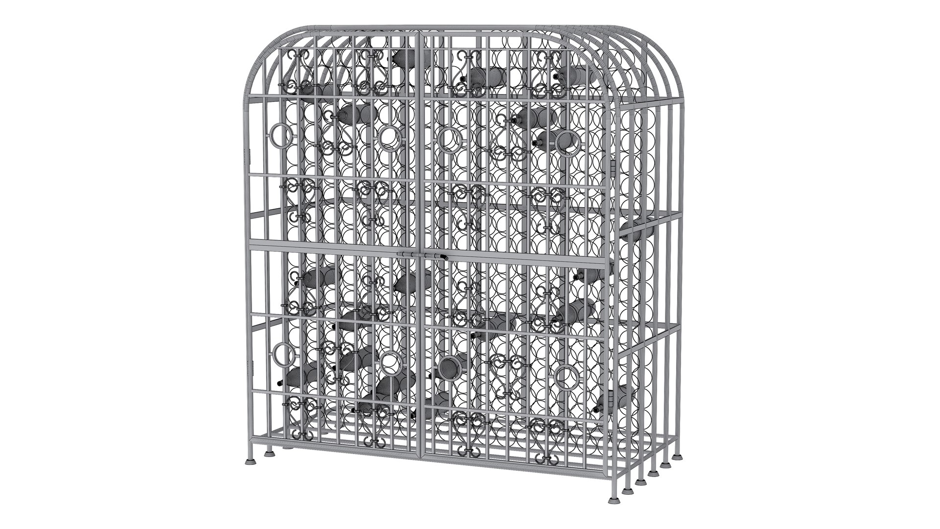 3D Model Wine Rack - TurboSquid 2300628