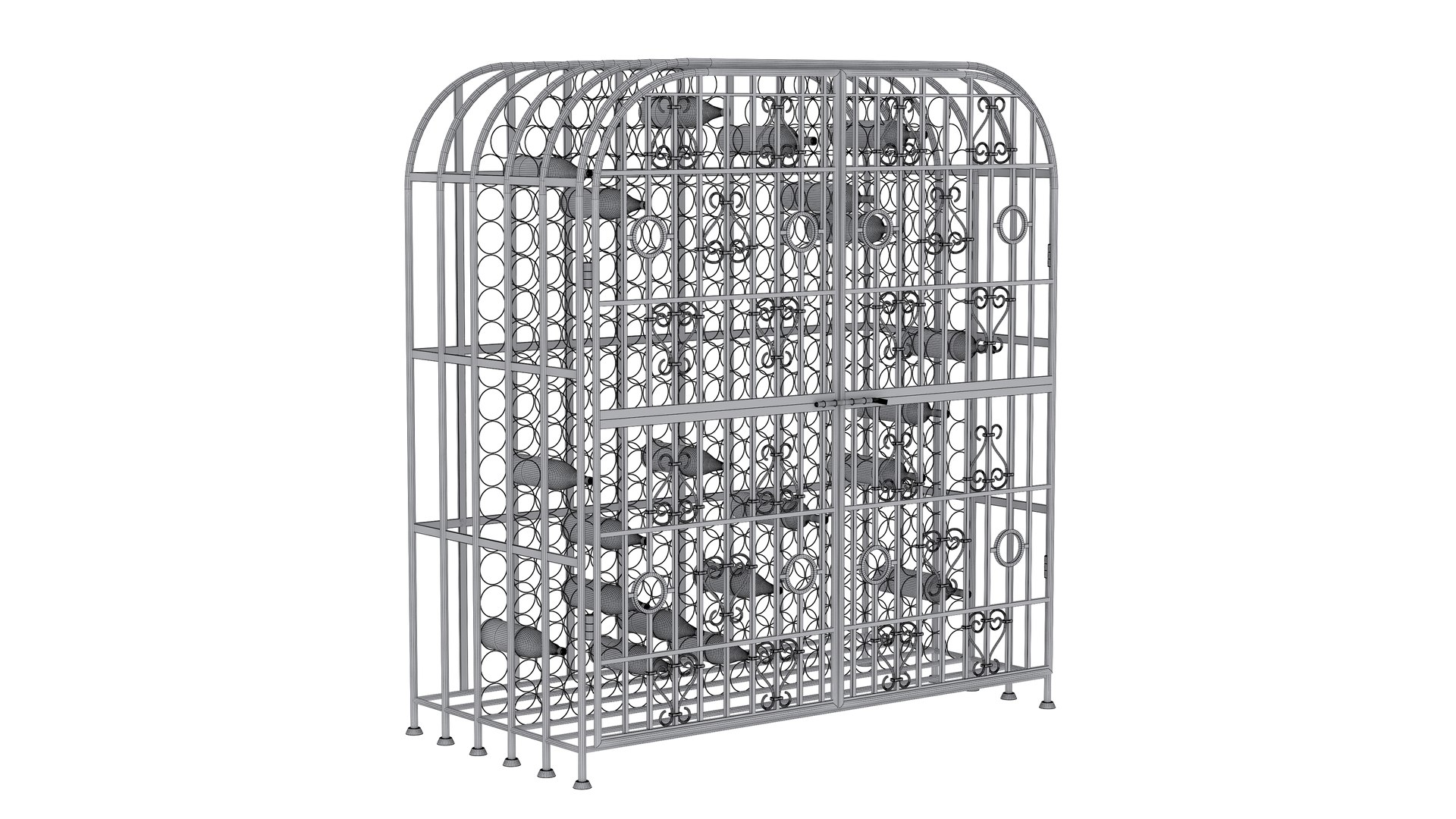 3D Model Wine Rack - TurboSquid 2300628