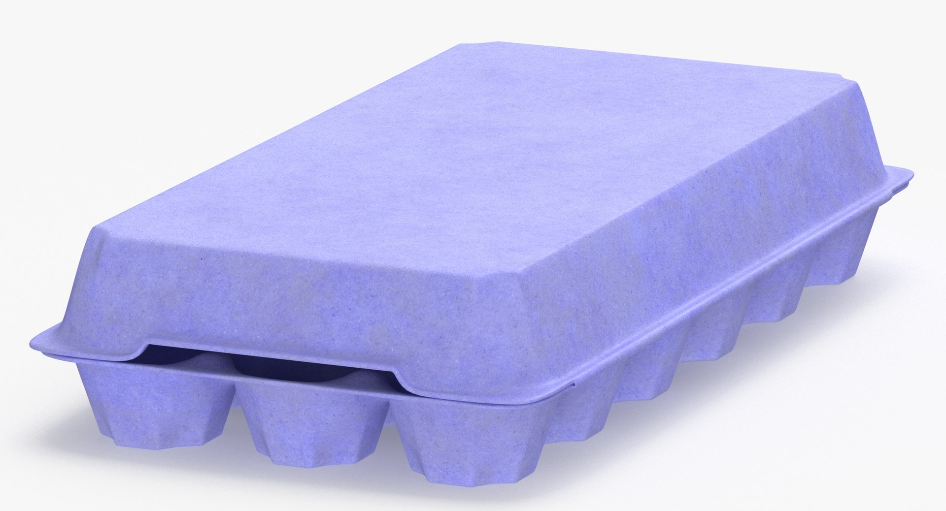 Paper Pulp Carton Of Eggs 18 Color Variations Blank And Generic Label ...