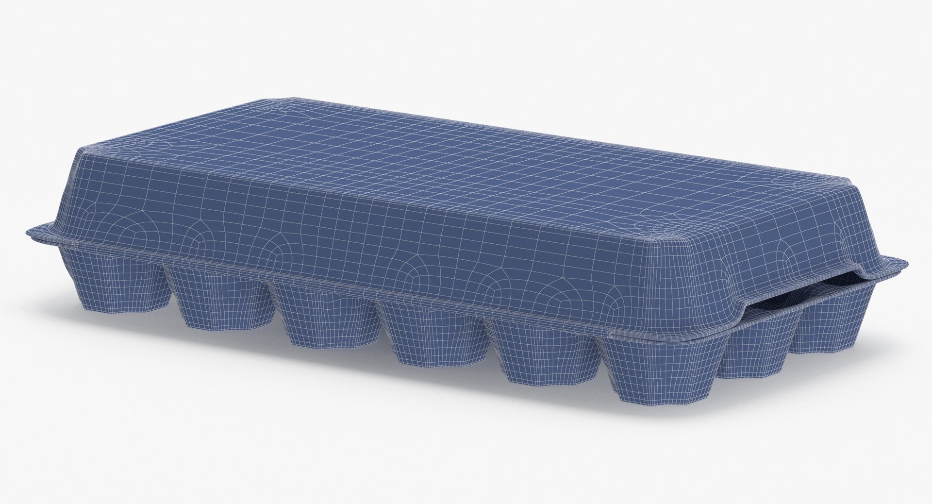 Paper Pulp Carton Of Eggs 18 Color Variations Blank And Generic Label ...