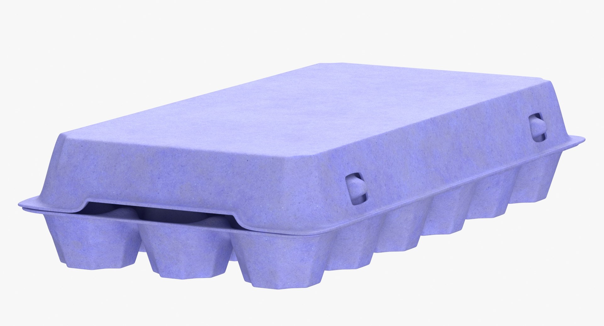 Paper Pulp Carton Of Eggs 18 Color Variations Blank And Generic Label ...