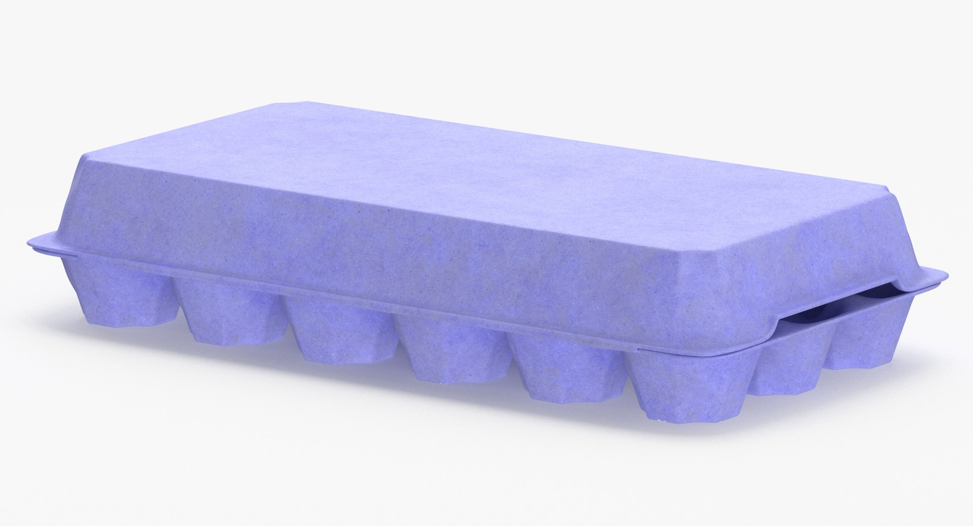 Paper Pulp Carton Of Eggs 18 Color Variations Blank And Generic Label ...