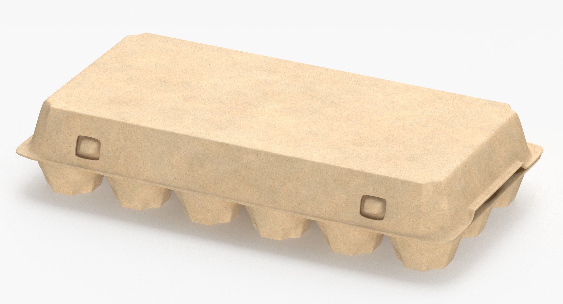 Paper Pulp Carton Of Eggs 18 Color Variations Blank And Generic Label ...