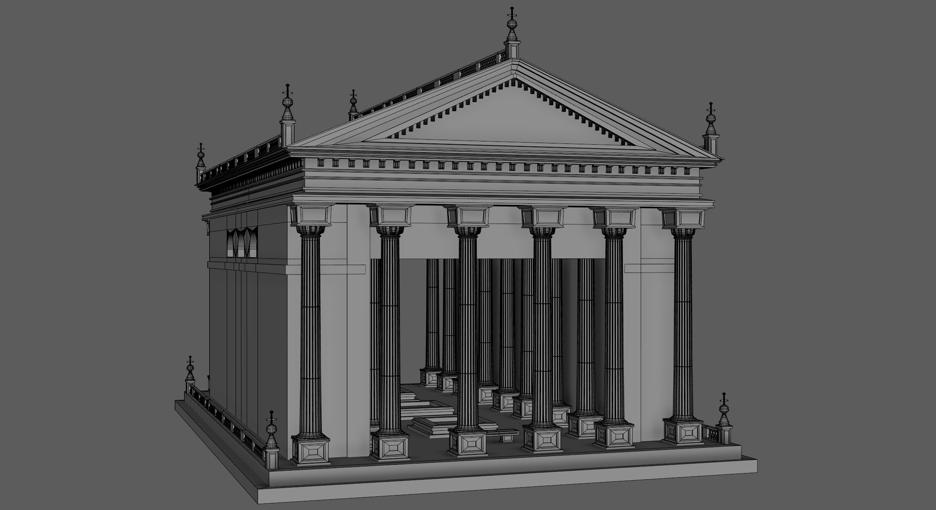 3D Ancient Gate Temple Building - TurboSquid 2276575