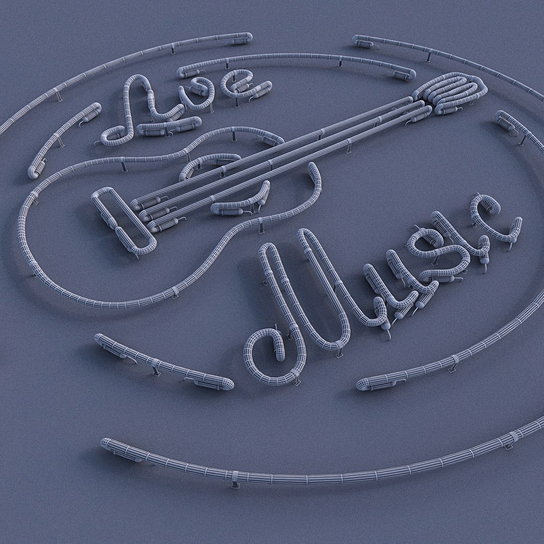 3D Neon Sign - TurboSquid 1438419