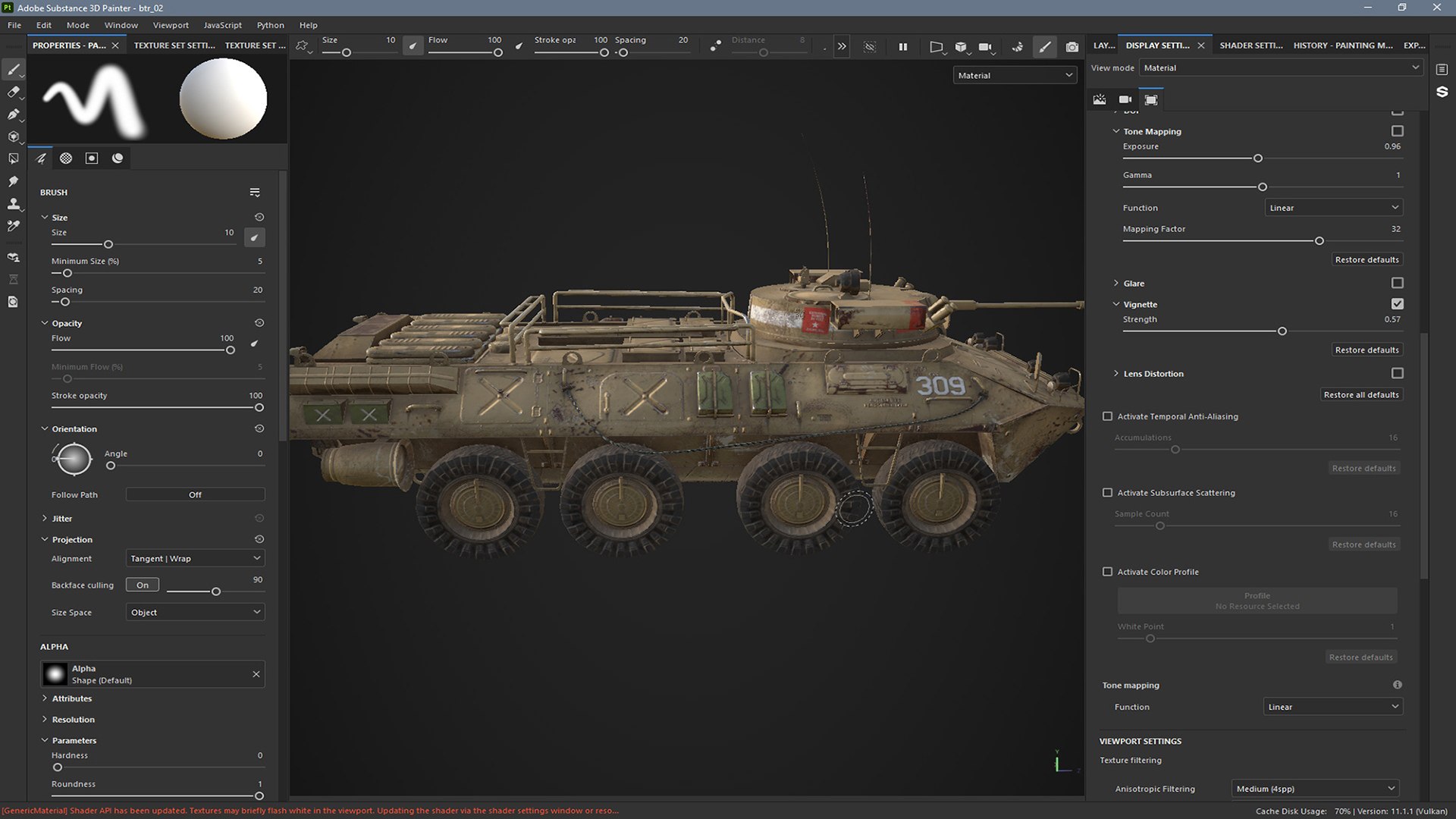 3D BTR Style Armored Personnel Carrier 8x8 - Game Ready PBR ...