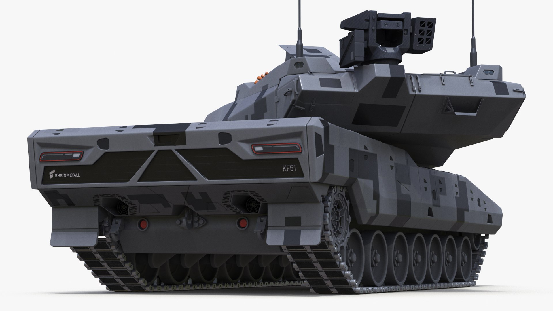 KF 51 Panther Main Battle Tank Rigged Model - TurboSquid 2288487