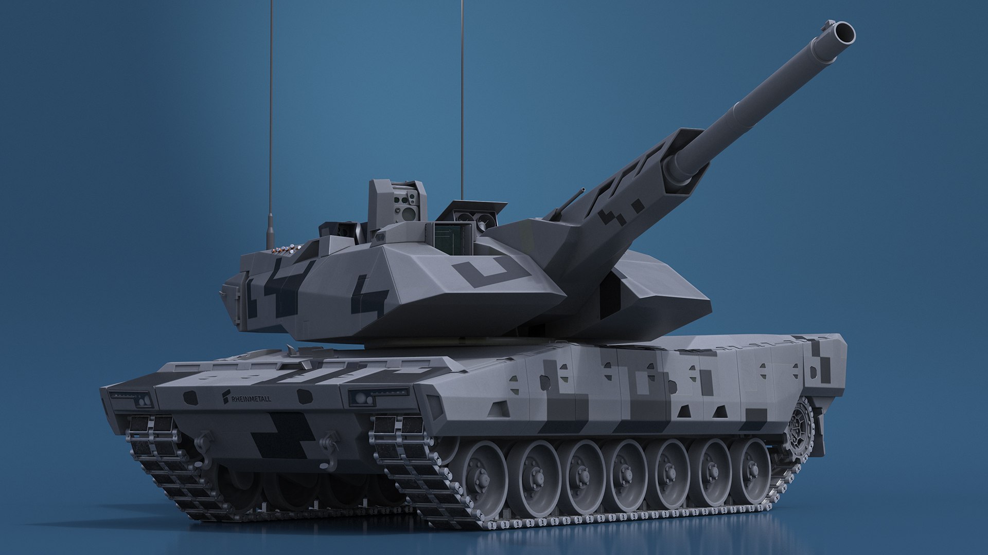 KF 51 Panther Main Battle Tank Rigged Model - TurboSquid 2288487