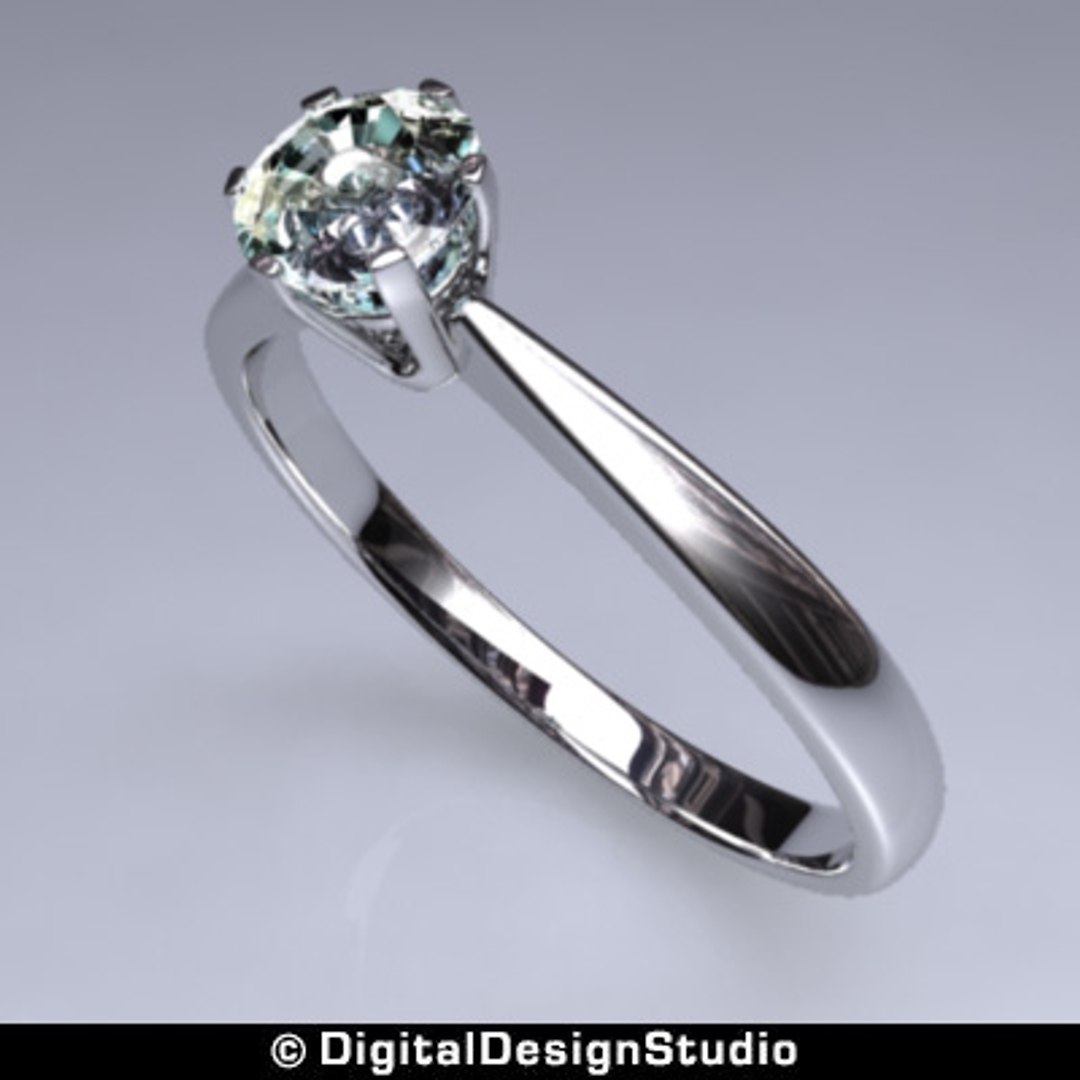 3d Model Diamond Ring
